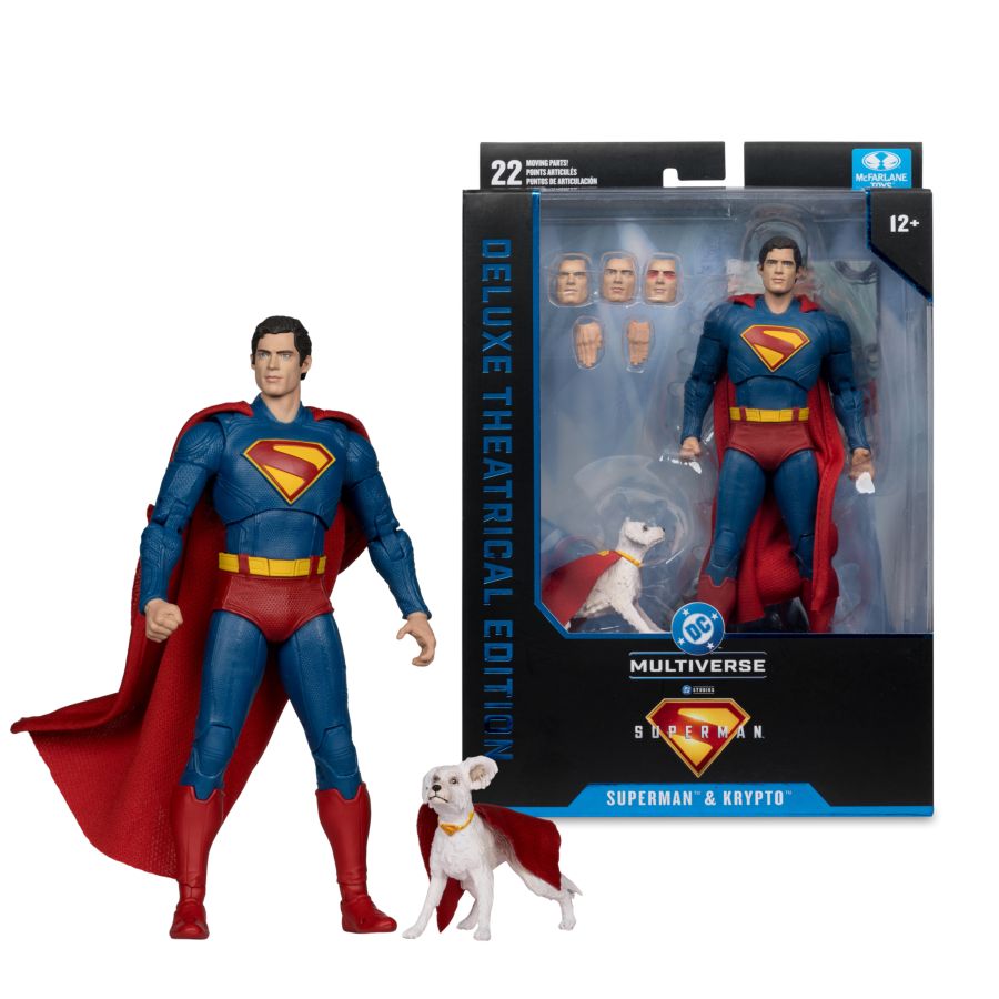 Mcfarlane Toys DC Multiverse Superman Legacy 2025 Superman and Krypto Deluxe Theatrical Edition ...
