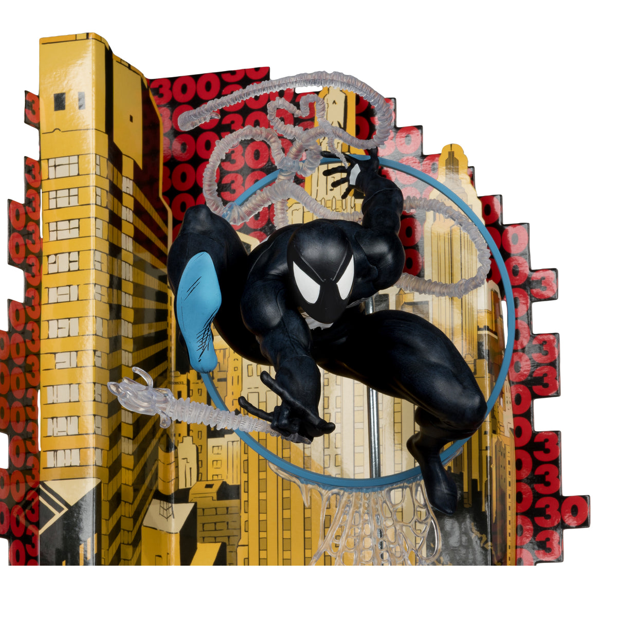 Mcfarlane Toys Marvel Spider-Man (Symbiote Suit) 1:6th Scale with Scene ...
