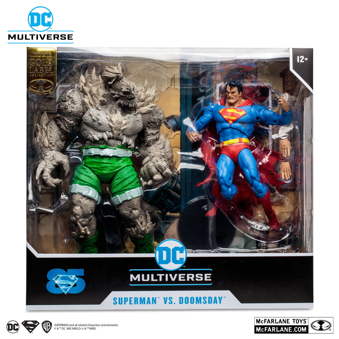 Mcfarlane Toys DC Multiverse Superman VS Doomsday (GOLD LABEL) 2-Pack – Angel Grove Toys ...
