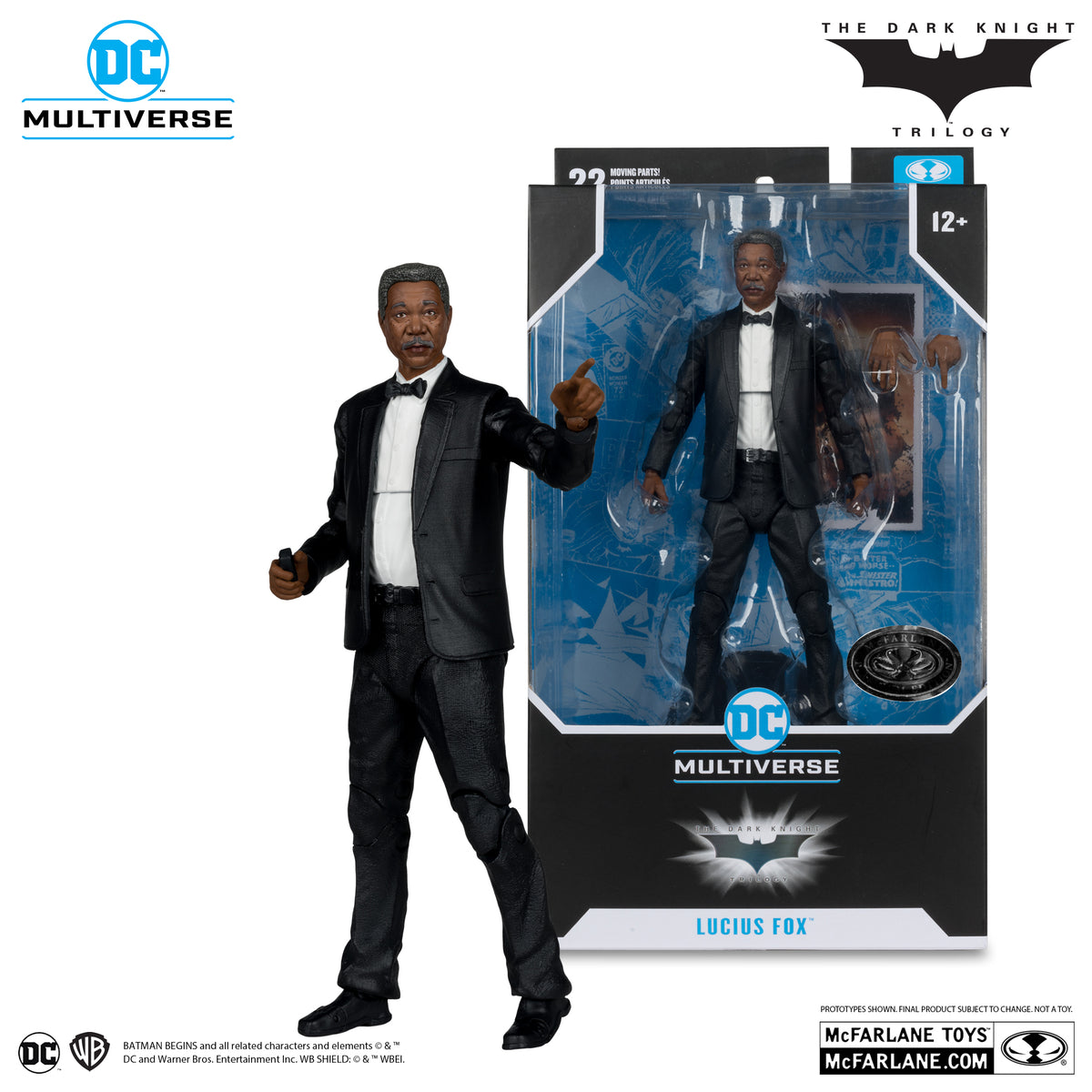 Mcfarlane Toys DC Multiverse - Lucius Fox (Batman Begins) PLATINUM EDI ...