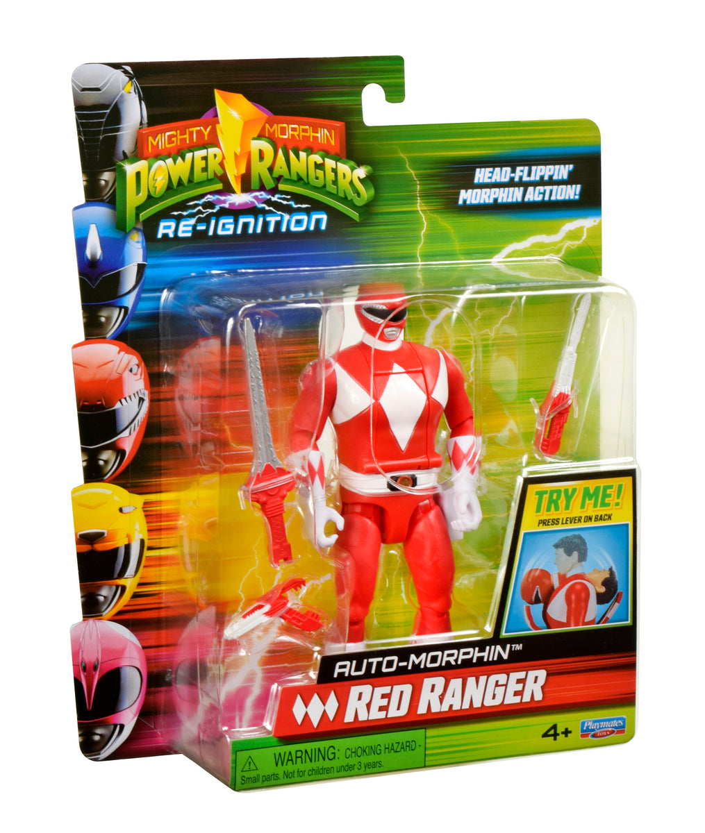 Playmates Toys Mighty Morphin Power Rangers: Re-Ignition Auto-Morphin ...