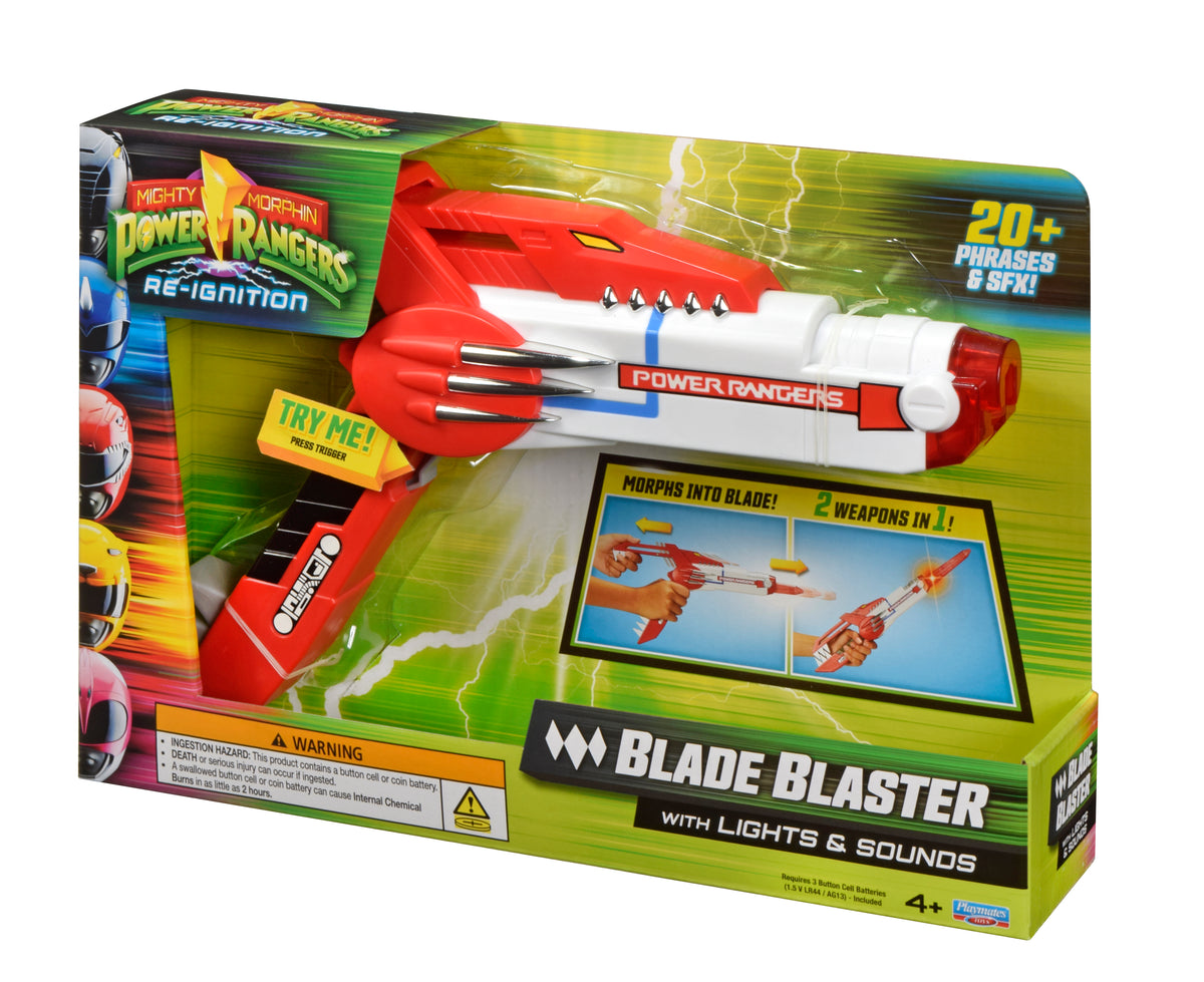 Playmates Toys Mighty Morphin Power Rangers: Re-Ignition Blade Blaster ...