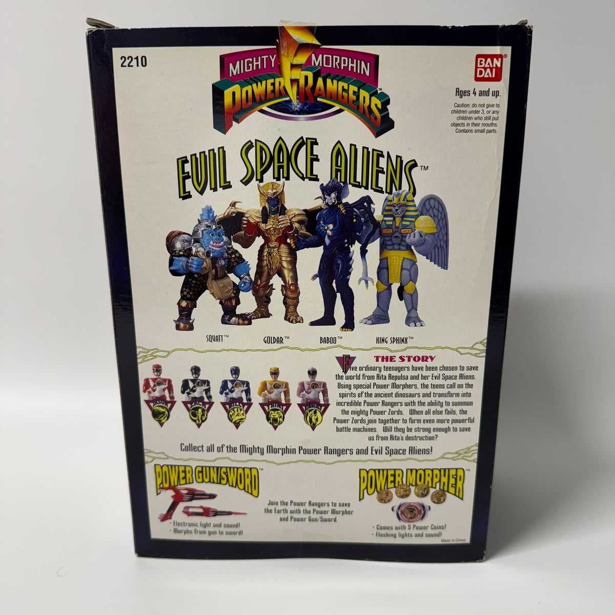 Bandai 1993 MMPR Evil Space Alien Squatt SEALED – Angel Grove Toys ...