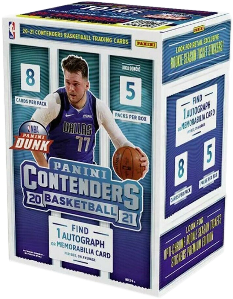 Panini NBA 2020-21 Contenders Basketball Blaster Box – Angel Grove Toys ...