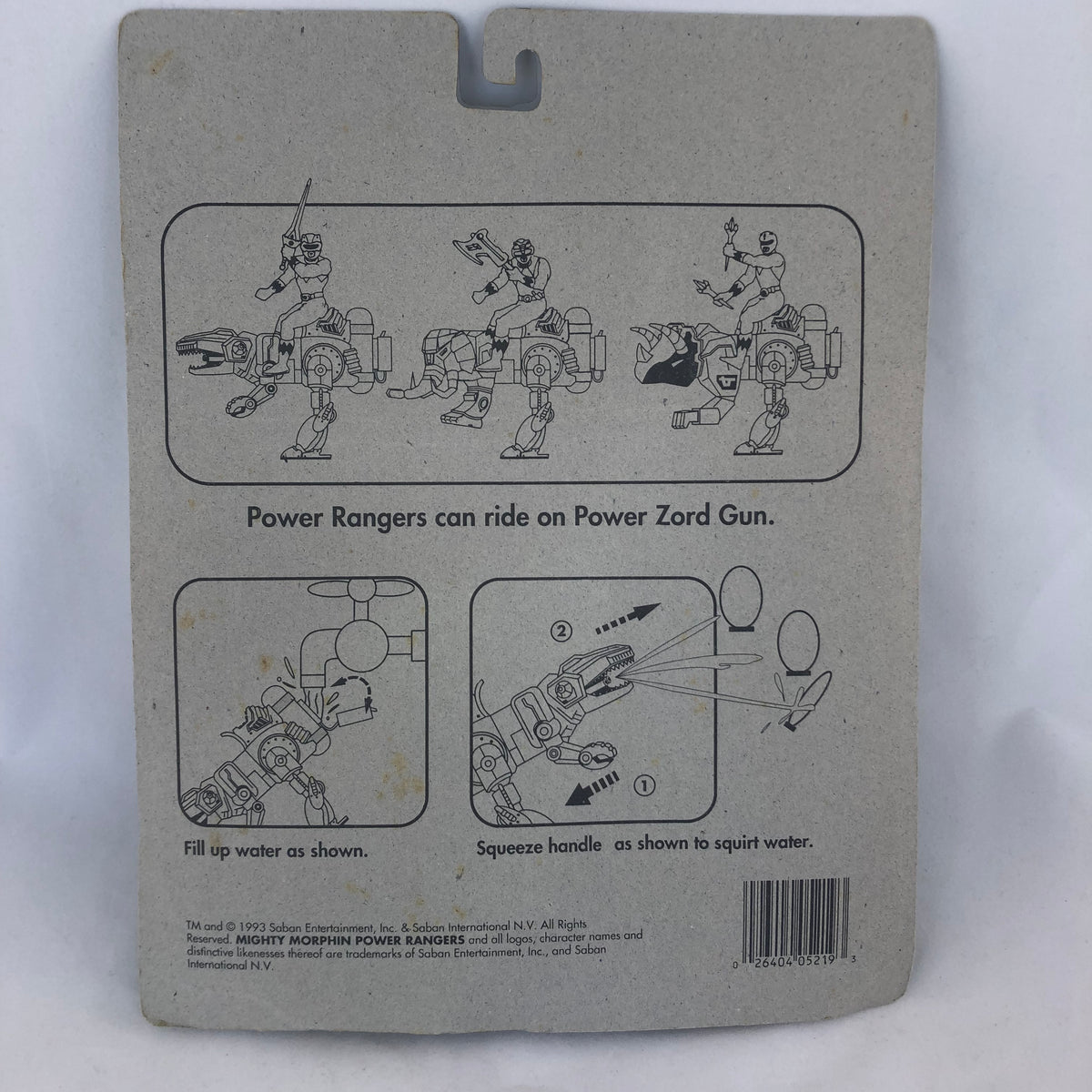 Placo Toys 1993 Mighty Morphin Power Rangers Black Power Zord Blaster ...