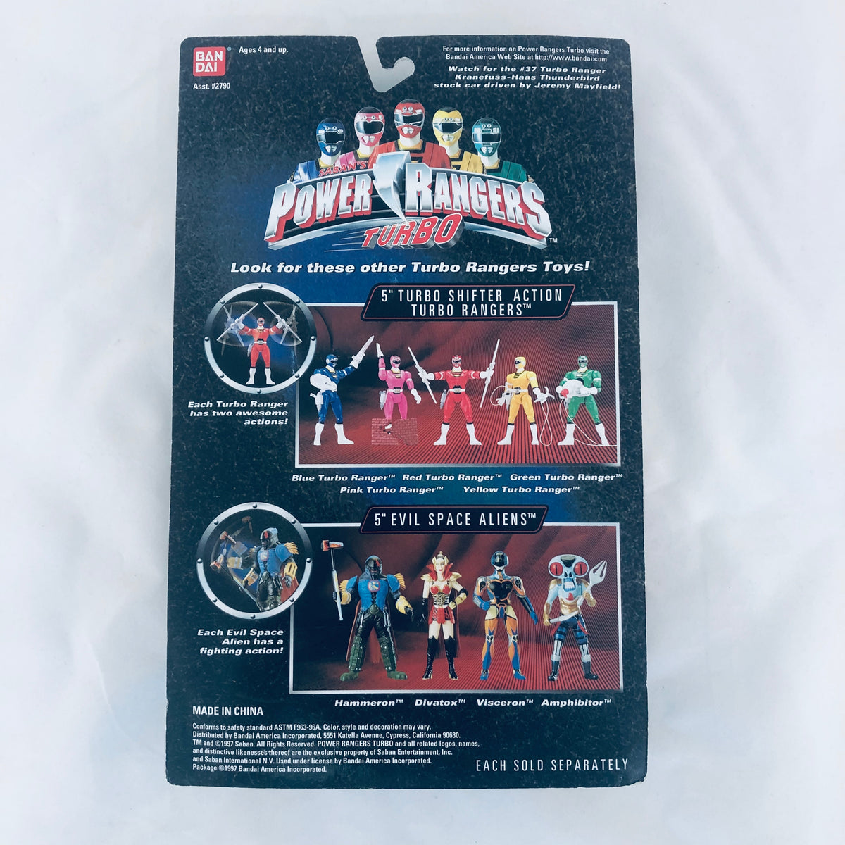 1997 Power Rangers Turbo Grapple Hooks Shoot! Turbo Ranger Slides! Yel ...